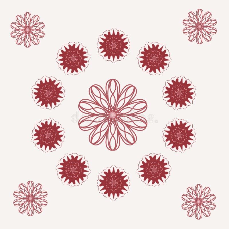 Pattern of a Circle of Maroon Colors for Web Design Stock Vector ...