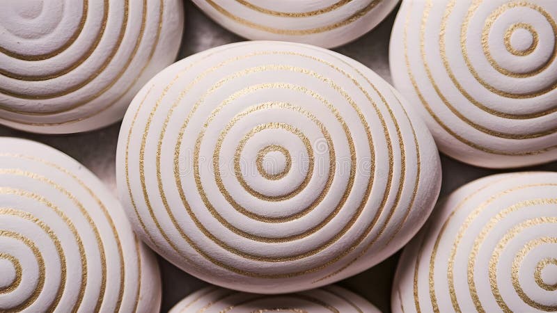 Pattern Circle Pebble White Stock Illustration - Illustration of ...