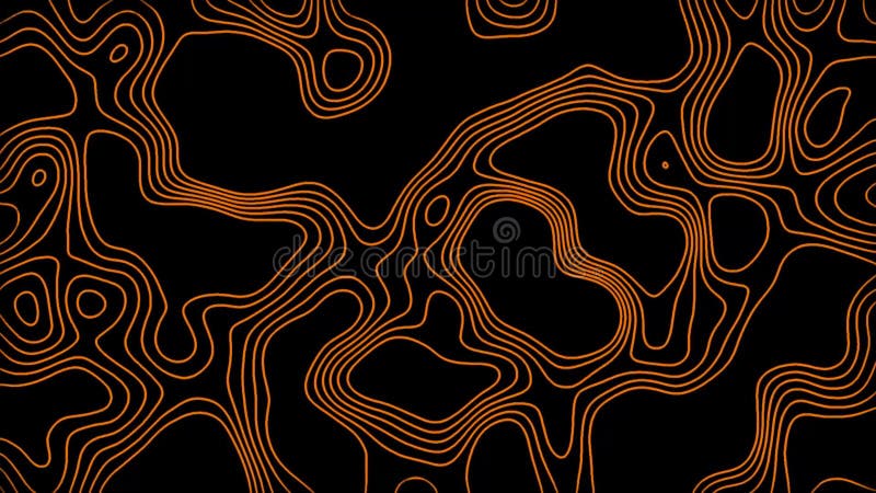 Abstract Animated Outline Topographic Background. Stock Video - Video ...