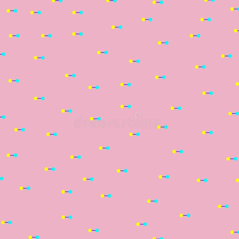 Pattern Circles Dot Line on Pink Background Stock Vector - Illustration ...