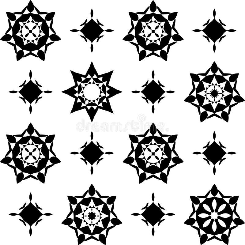 Pattern of Circular Elements Stock Vector - Illustration of classic ...