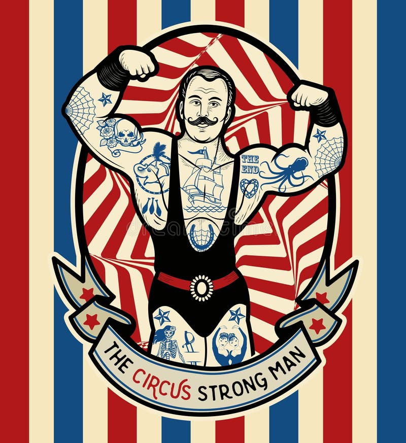 Pattern of the circus. stock vector. Illustration of tattoo - 61069544