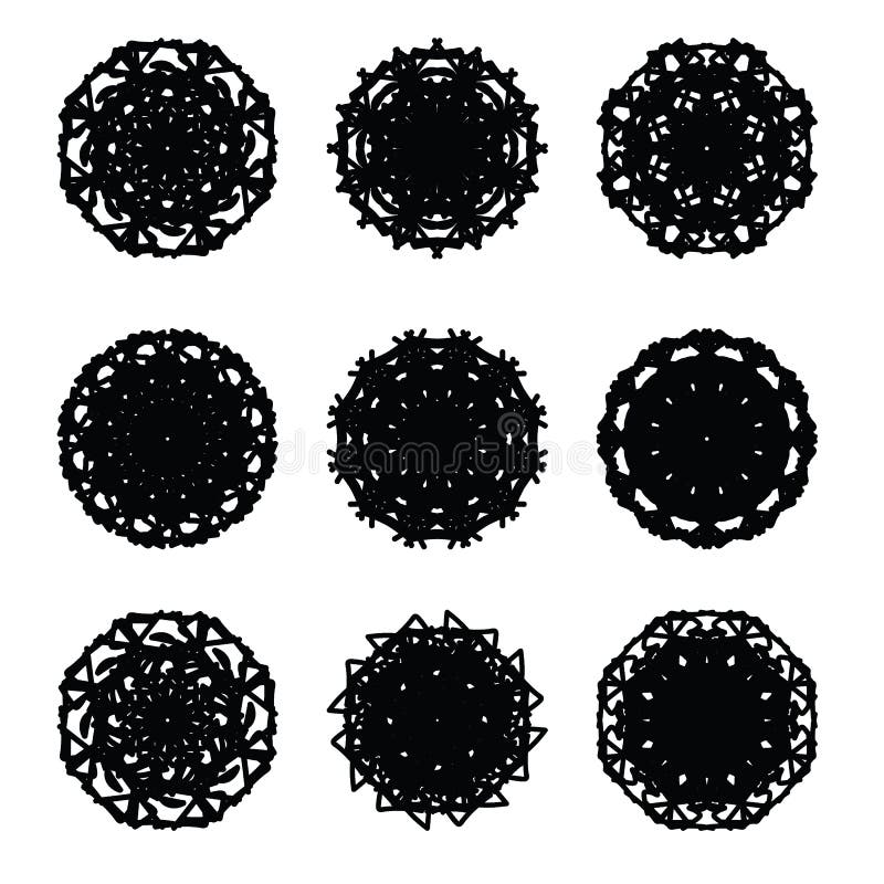 Pattern cirle design 7 stock illustration. Illustration of symbol ...