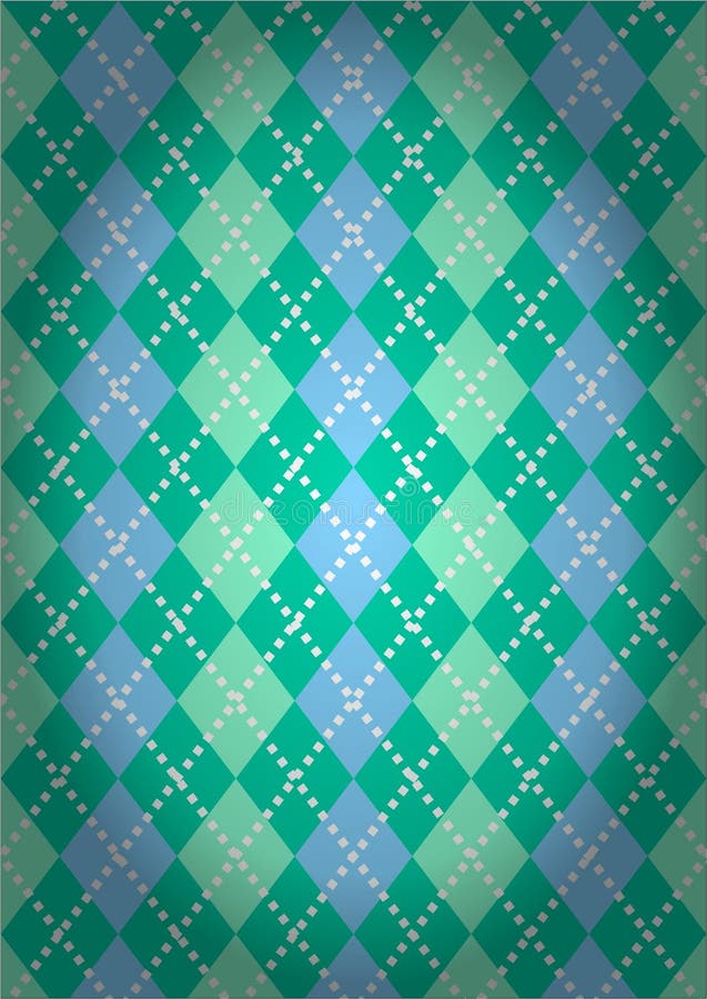 Pattern with a Classic Argyll Pattern Stock Illustration - Illustration ...