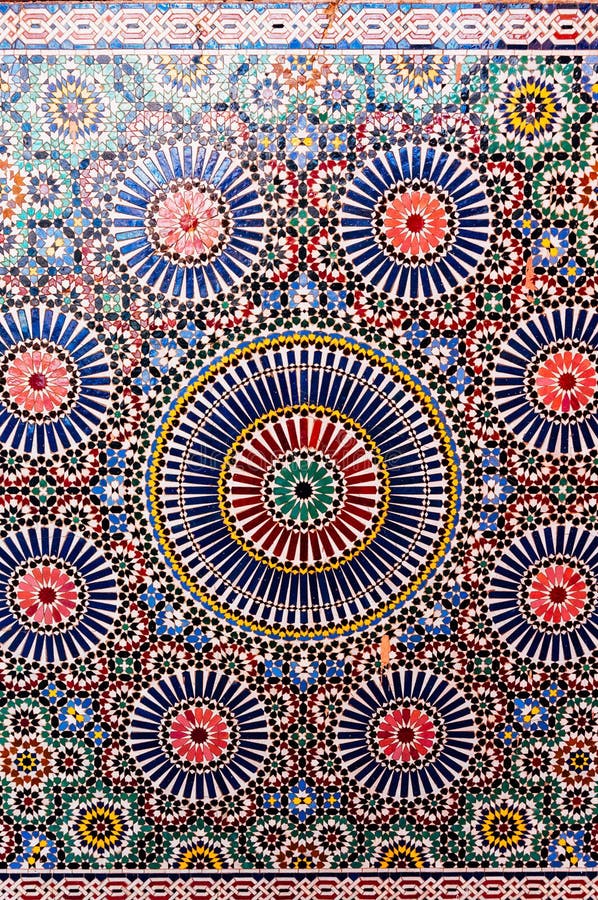 Pattern with Colored Mosaic Stock Photo - Image of design, traditional ...