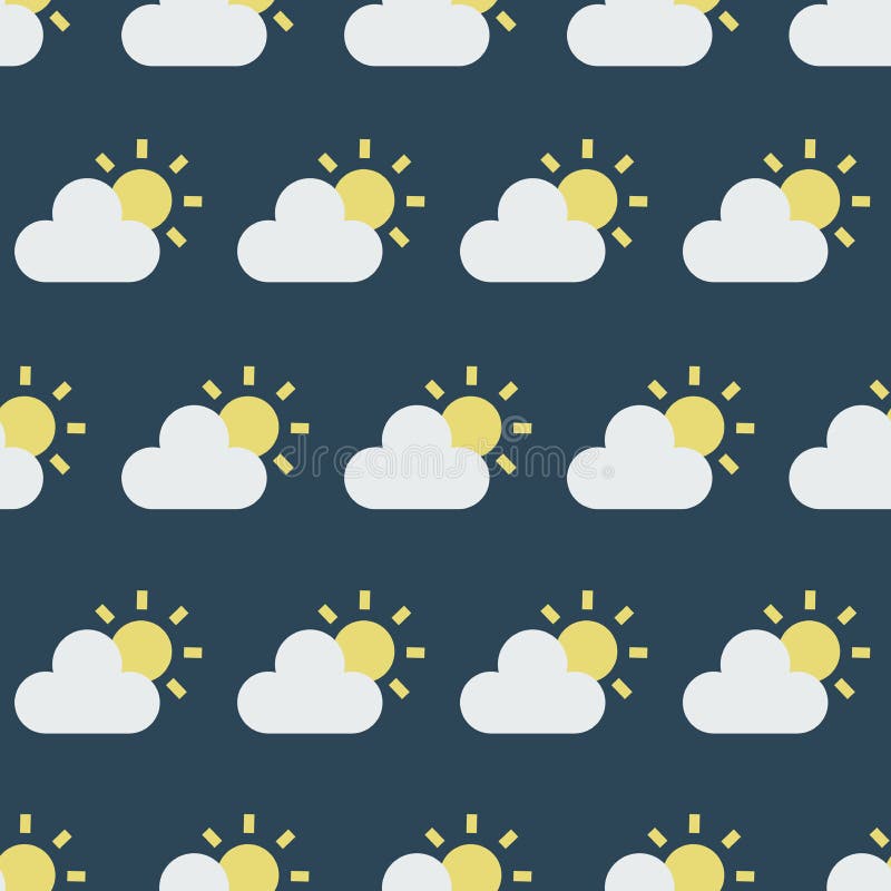 Simple Vector Illustration with Ability To Change. Pattern with Clouds ...