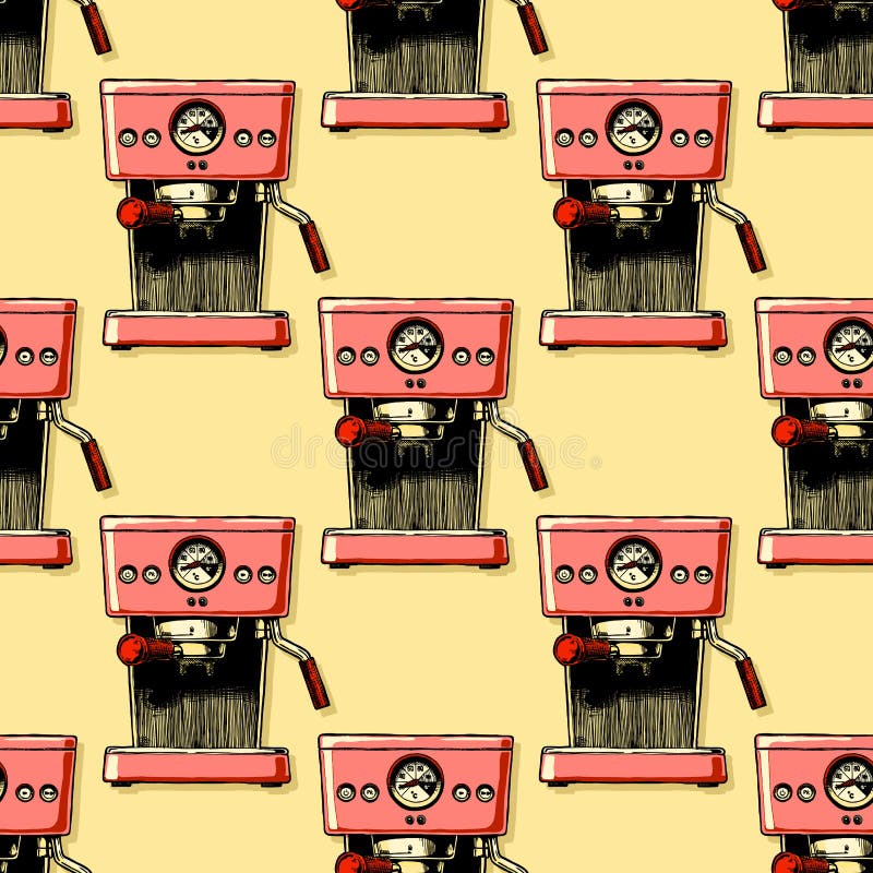 Vintage Coffee Machines Stock Illustrations – 83 Vintage Coffee ...