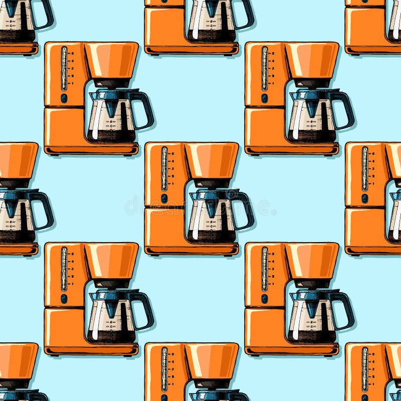 Vintage Coffee Machines Stock Illustrations – 83 Vintage Coffee ...