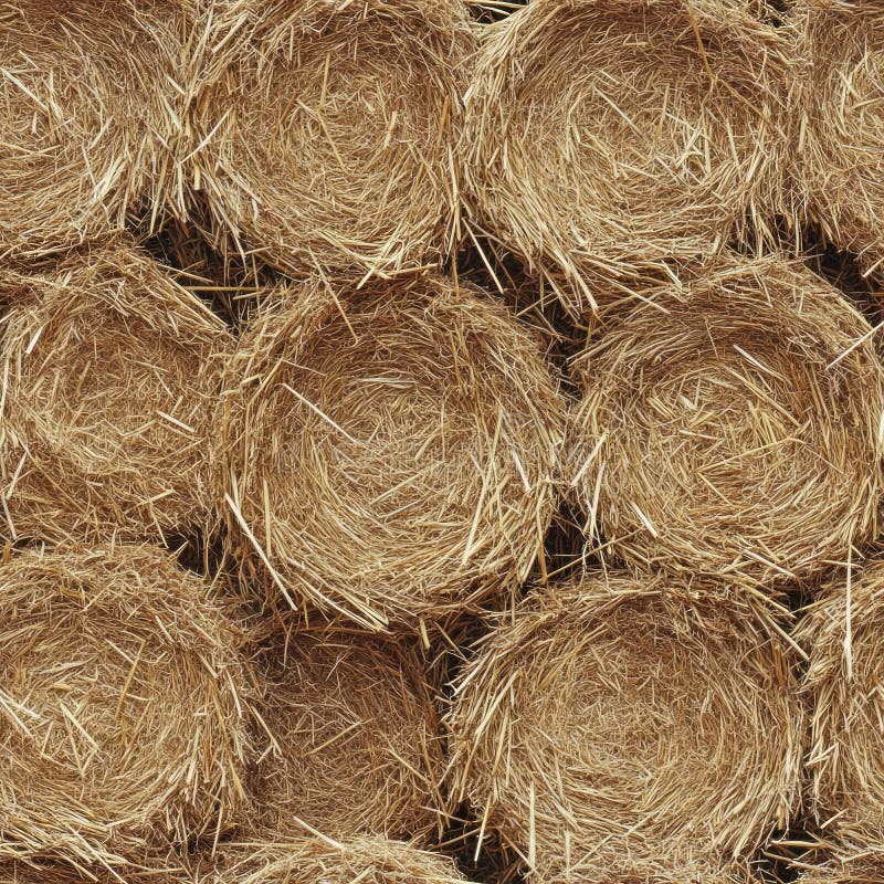 Pattern of Coiled Straw Circles in Natural Brown Tones Background ...