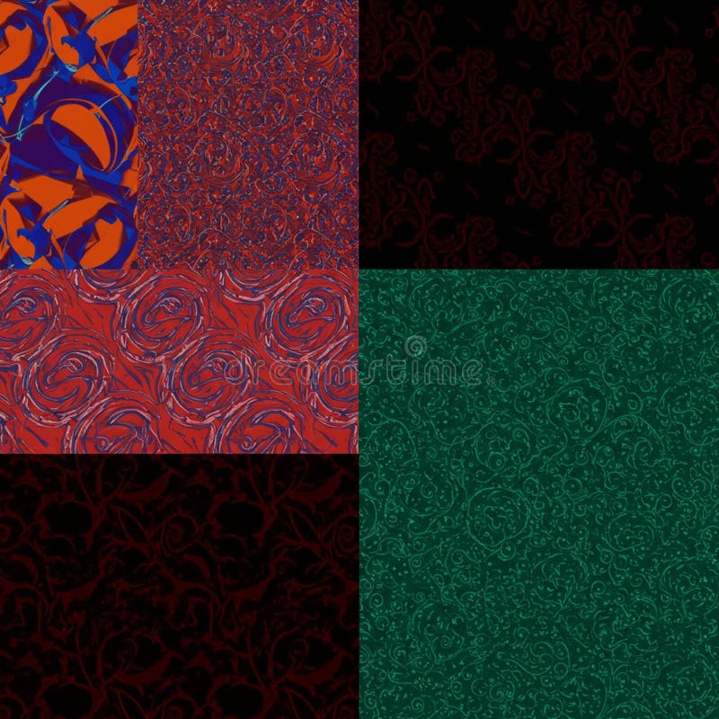 A Pattern Collection Featuring Four Distinct Designs. the Top Left ...