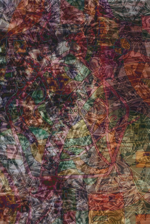 A Pattern on the Color Background Stock Illustration - Illustration of ...