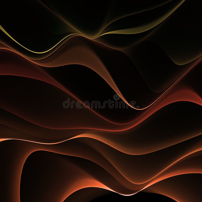 Pattern of Color Fractal Waves Stock Illustration - Illustration of ...