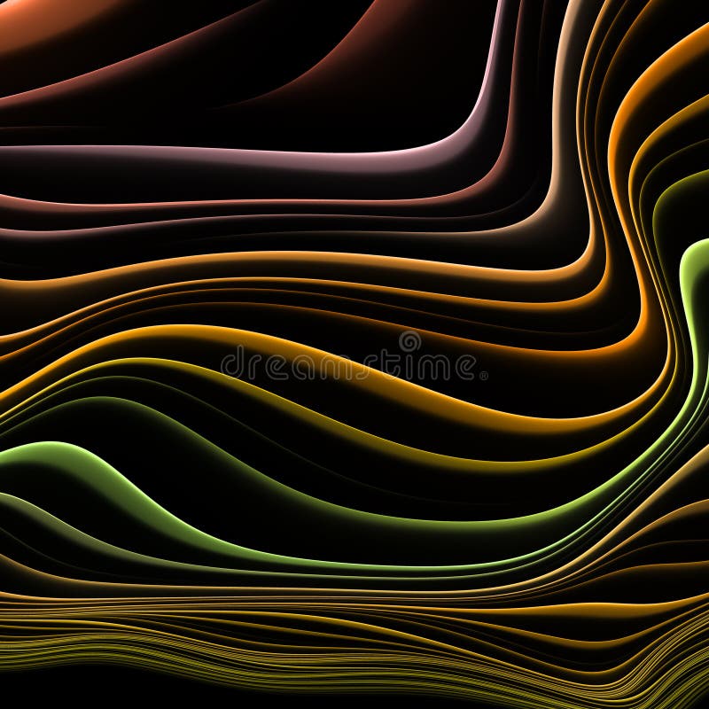 Fractal Waves Arrangement stock image. Image of decoration - 34528231