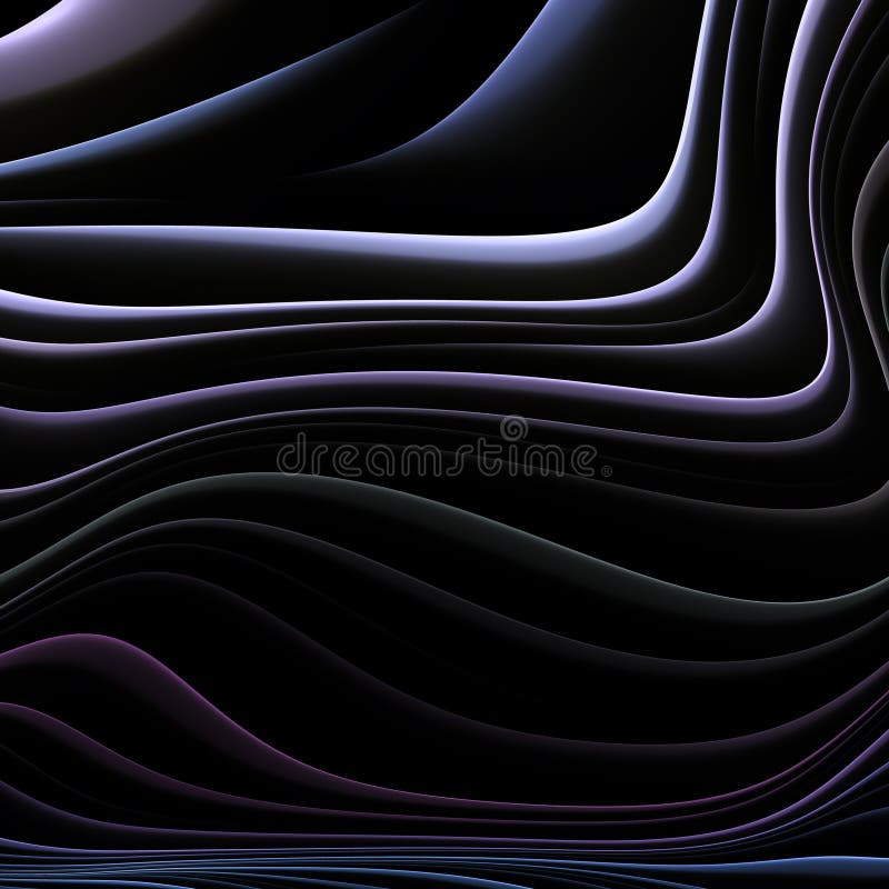 Pattern of Color Fractal Waves Stock Illustration - Illustration of ...