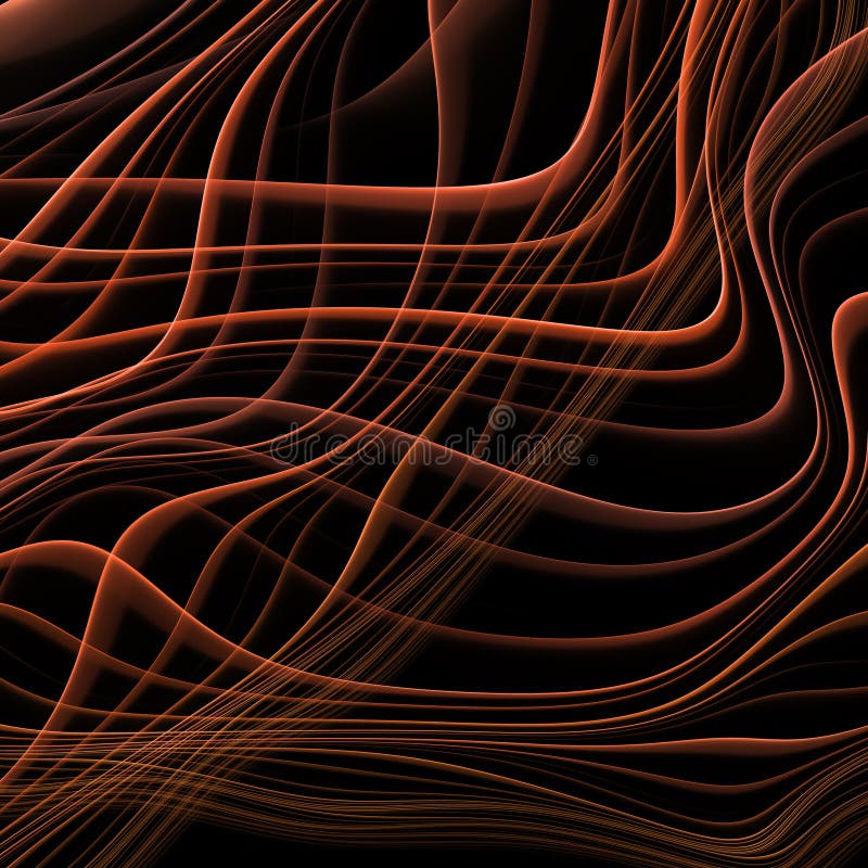 Pattern of Color Fractal Waves Stock Illustration - Illustration of ...