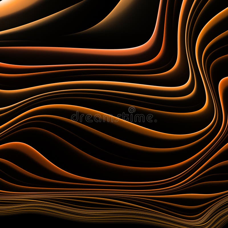 Pattern of Color Fractal Waves Stock Illustration - Illustration of ...