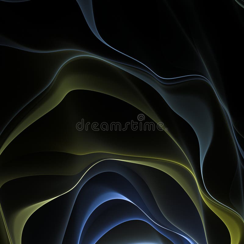 Fractal Waves Oscillation stock illustration. Illustration of dynamic ...