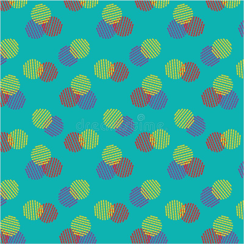 Pattern Color Graphic Collection on White Background Stock Illustration ...