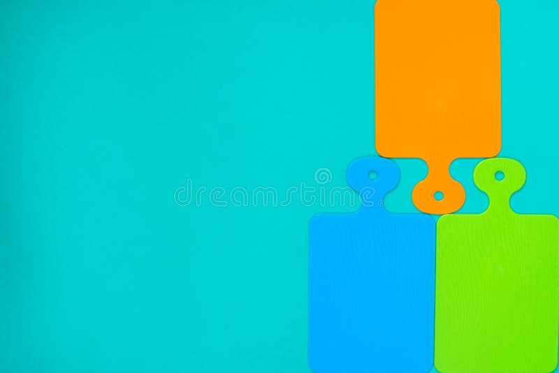 Pattern from Colored Cutting Boards Stock Photo - Image of equipment ...