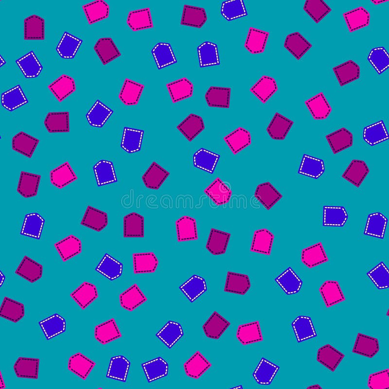 Pattern of colored pockets stock vector. Illustration of detail - 93850748