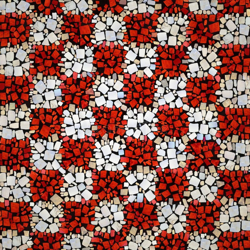 Pattern of Colored Red Stones or Tiles on the Path for Design Stock ...
