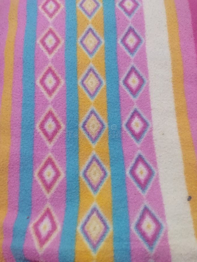 A Pattern of Colored Rhombus and Tracks Stock Image - Image of circle ...