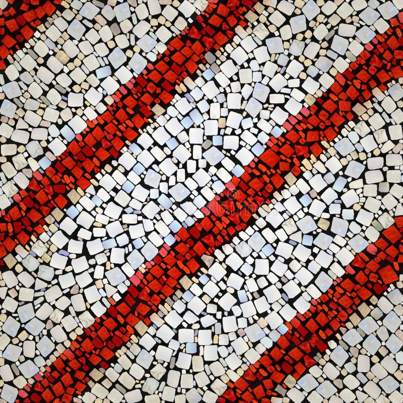 Pattern of Colored Stones or Tiles on the Path Stripes for Design Stock ...