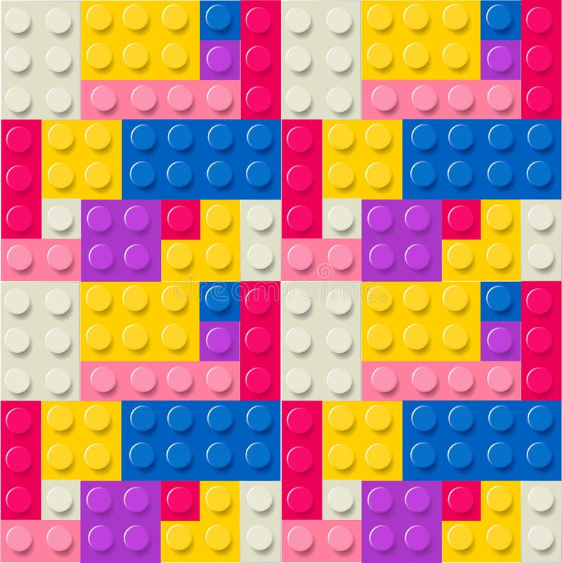 Color lego blocks stock illustration. Illustration of brick - 4465866