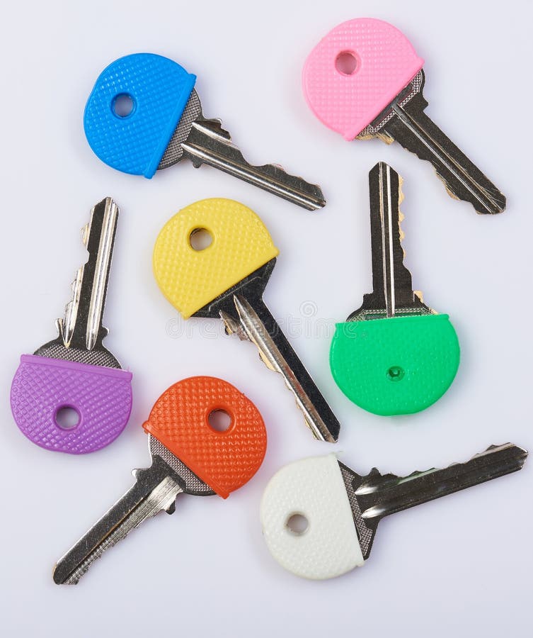 Pattern of colorful keys stock image. Image of ring - 118349459