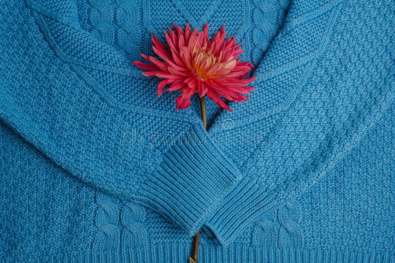 Pattern of Colorful Knitted Sweaters Closeup. Handmade Merino Wool ...