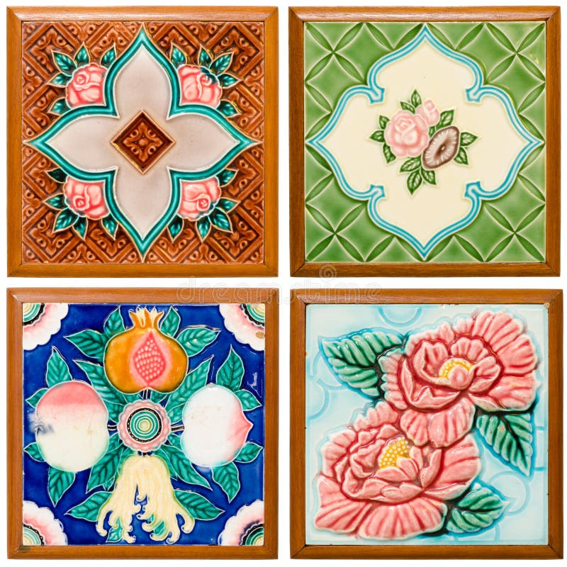 Pattern Colorful of Modern Style Surface Tile Stock Photo - Image of ...