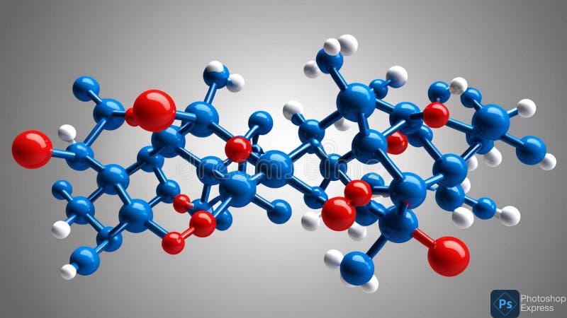 Pattern Colorful of Molecule Set Generate Ai Stock Illustration ...