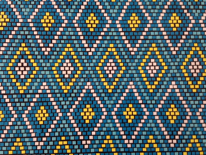 Pattern of a Colorful Mosaic in Eastern Style Stock Illustration ...