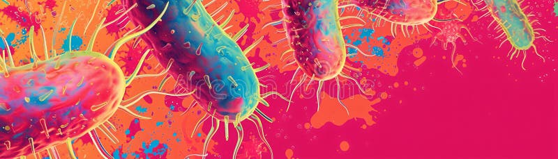 Pattern of Colorful Various Types of Bacteria, Microbe, Pathogen Cells ...