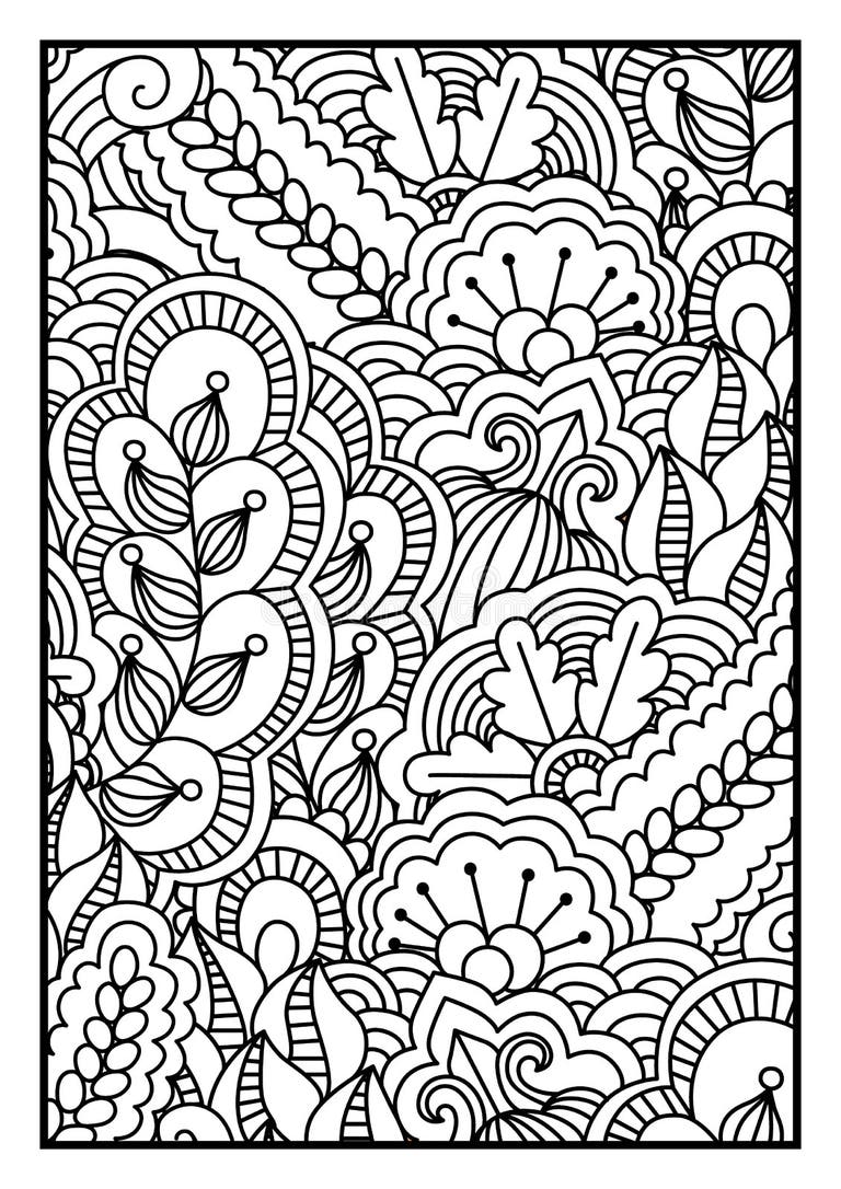 Floral Elements Hand Drawn Black Stock Illustrations – 34,008 Floral ...