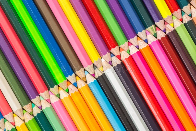 Pattern Colour Pencils Texture and Background Stock Image - Image of ...