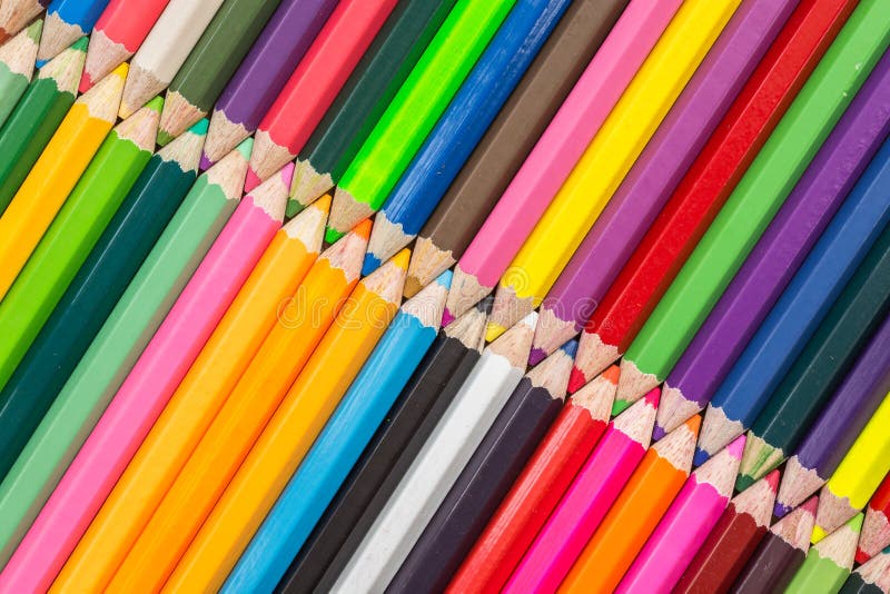Pattern Colour Pencils Texture and Background Stock Photo - Image of ...