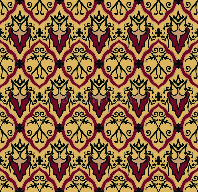 Royal Pattern. Seamless Vector Background Stock Illustration ...