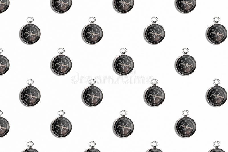 Pattern of Compass. Trendy Background of Compass on a White Background ...