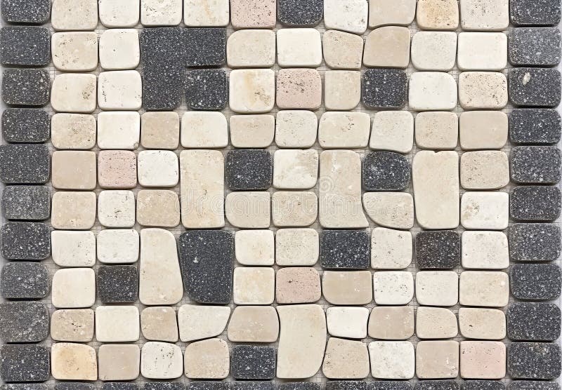 A Pattern Composed of Curved Tiles that Together Create a Larger Mosaic ...