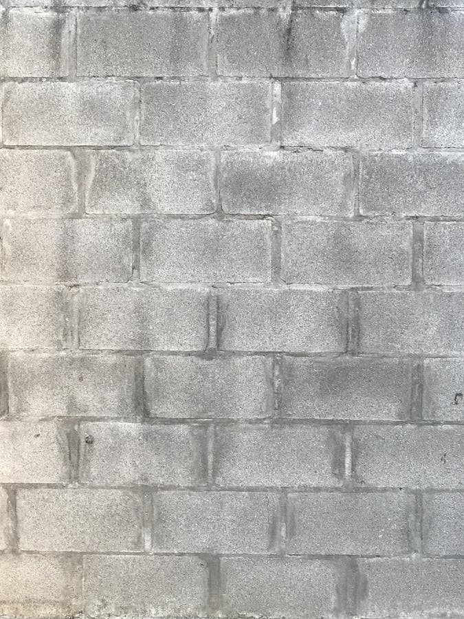 Pattern of a Concrete Block Wall Stock Photo - Image of detail ...
