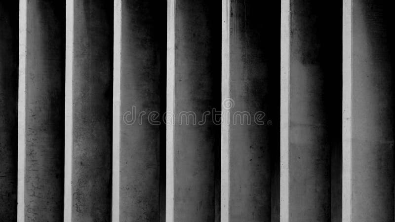 Pattern of Concrete Post at Building with Shadow. Stock Photo - Image ...