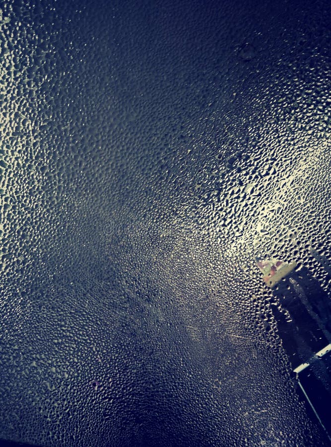 Pattern of Condensation on the Glass Wall Stock Image - Image of honda ...