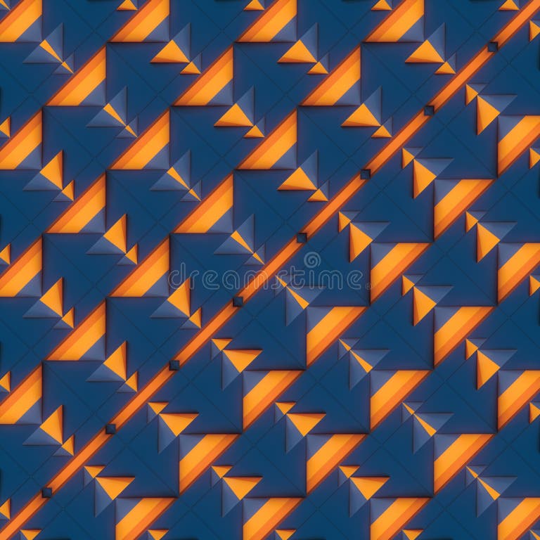 Pattern of Conical Shapes with Flowing Lines. 3d Rendering Digital ...