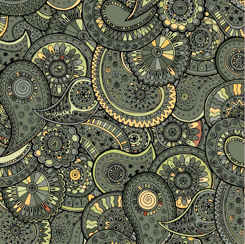 The Pattern Consisting of Colored Patterns Buta Stock Vector ...