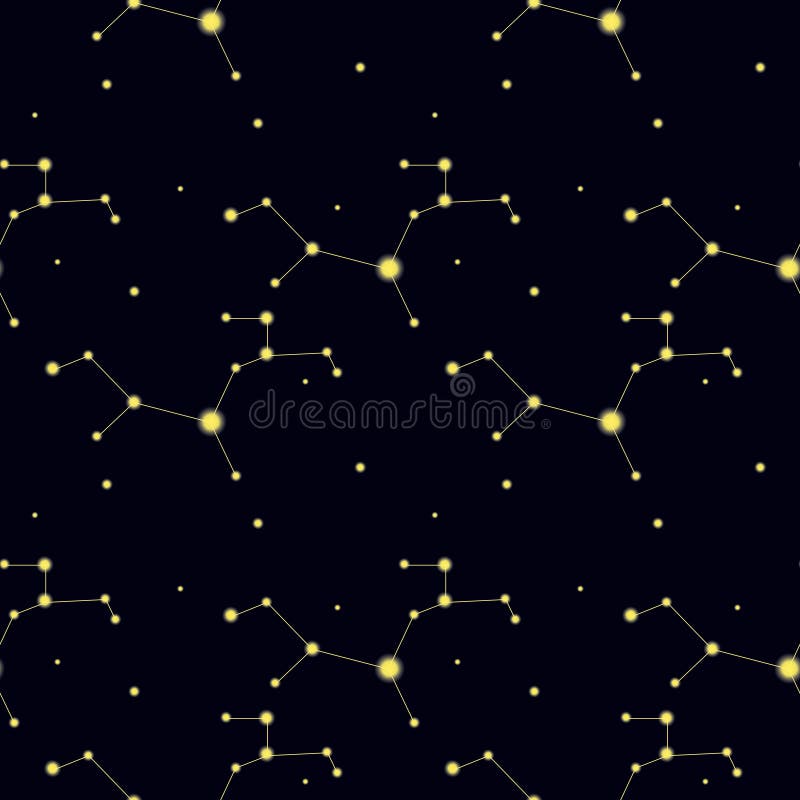 Pattern with Constellation Sagittarius. Abstract Print with the Archer ...