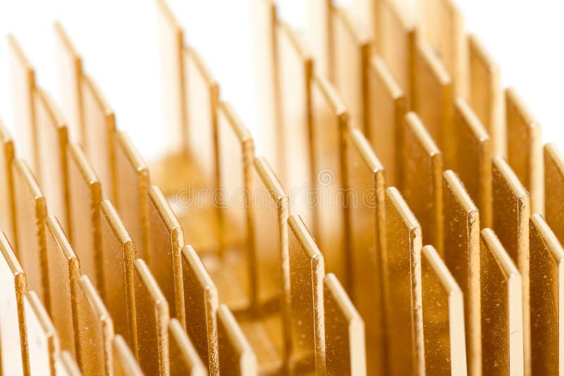 Pattern of Copper Computer Cooling Radiator Stock Photo - Image of ...