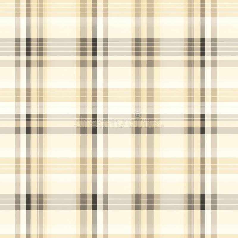Pattern of Cream Plaid Background Generative AI Stock Illustration ...