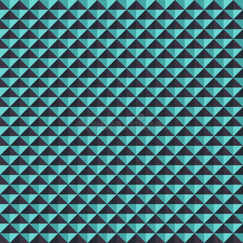 Pattern Created by Black, Dark Plum, Blue and Green Triangles Stock ...