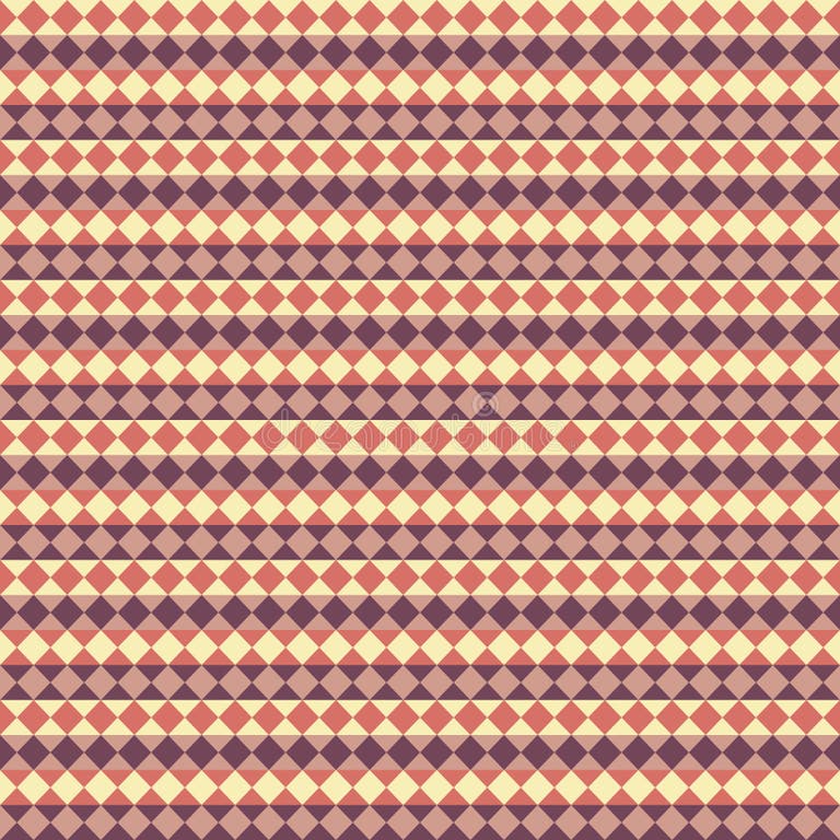 Pattern Created by Pale Yellow, Tan, Brown Diamonds Stock Vector ...